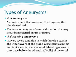 Arterial diseases | PPTX