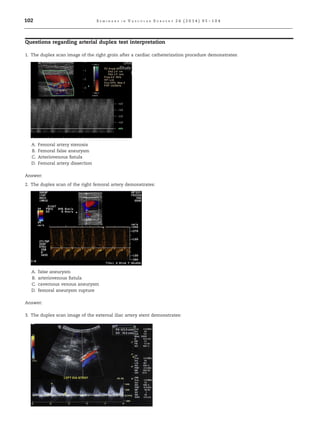 Arterial duplex images and interp | PDF
