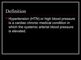 Arterial hypertension and diagnosis of arterial hypertension | PPT