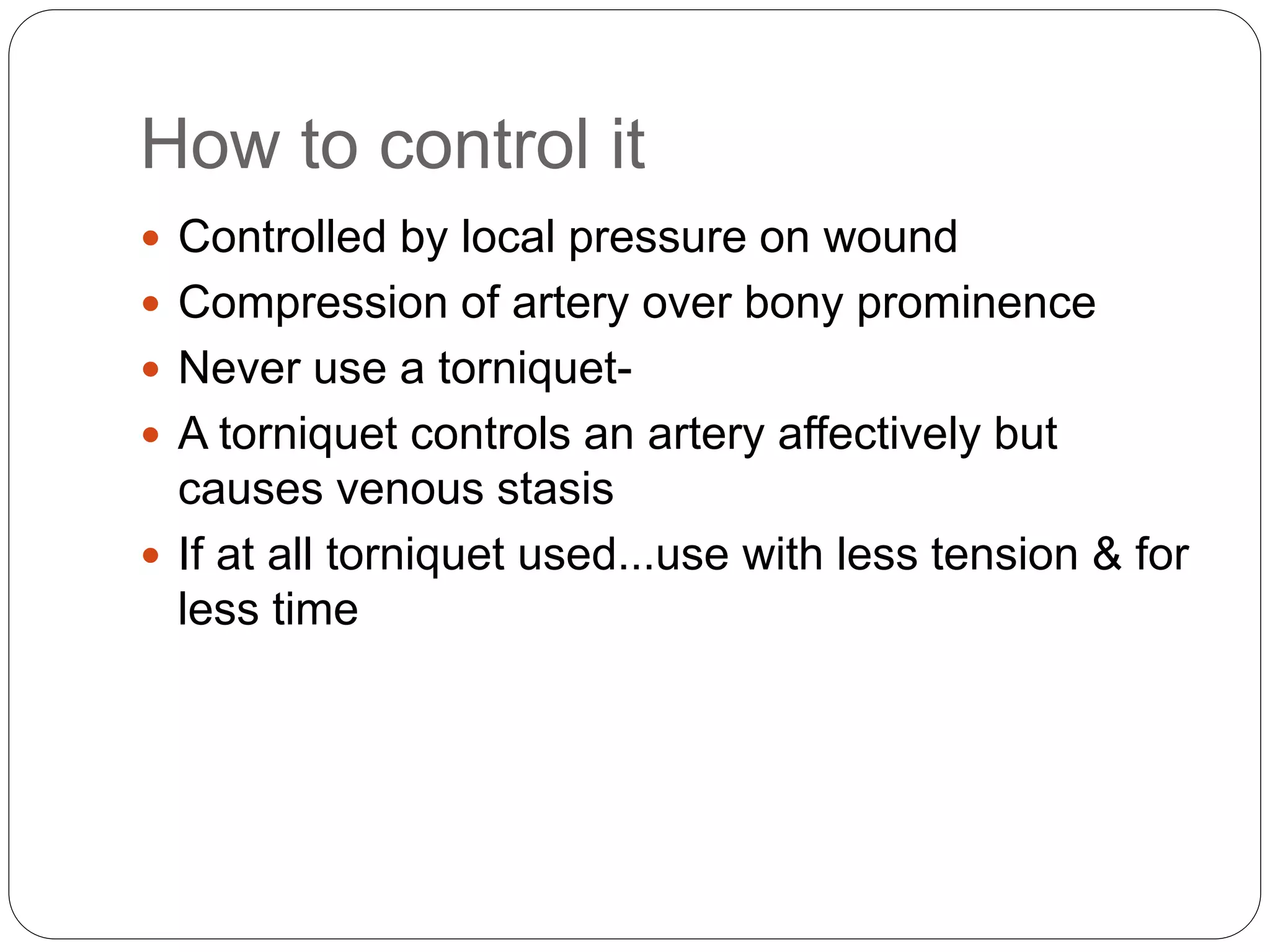 Arterial injuries | PPTX