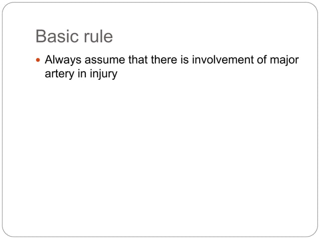 Arterial injuries | PPTX | First Aid | Injuries