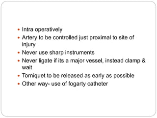 Arterial injuries | PPTX