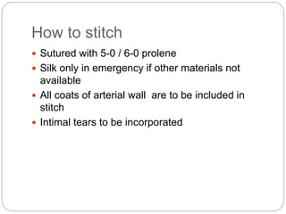 Arterial injuries | PPTX | First Aid | Injuries