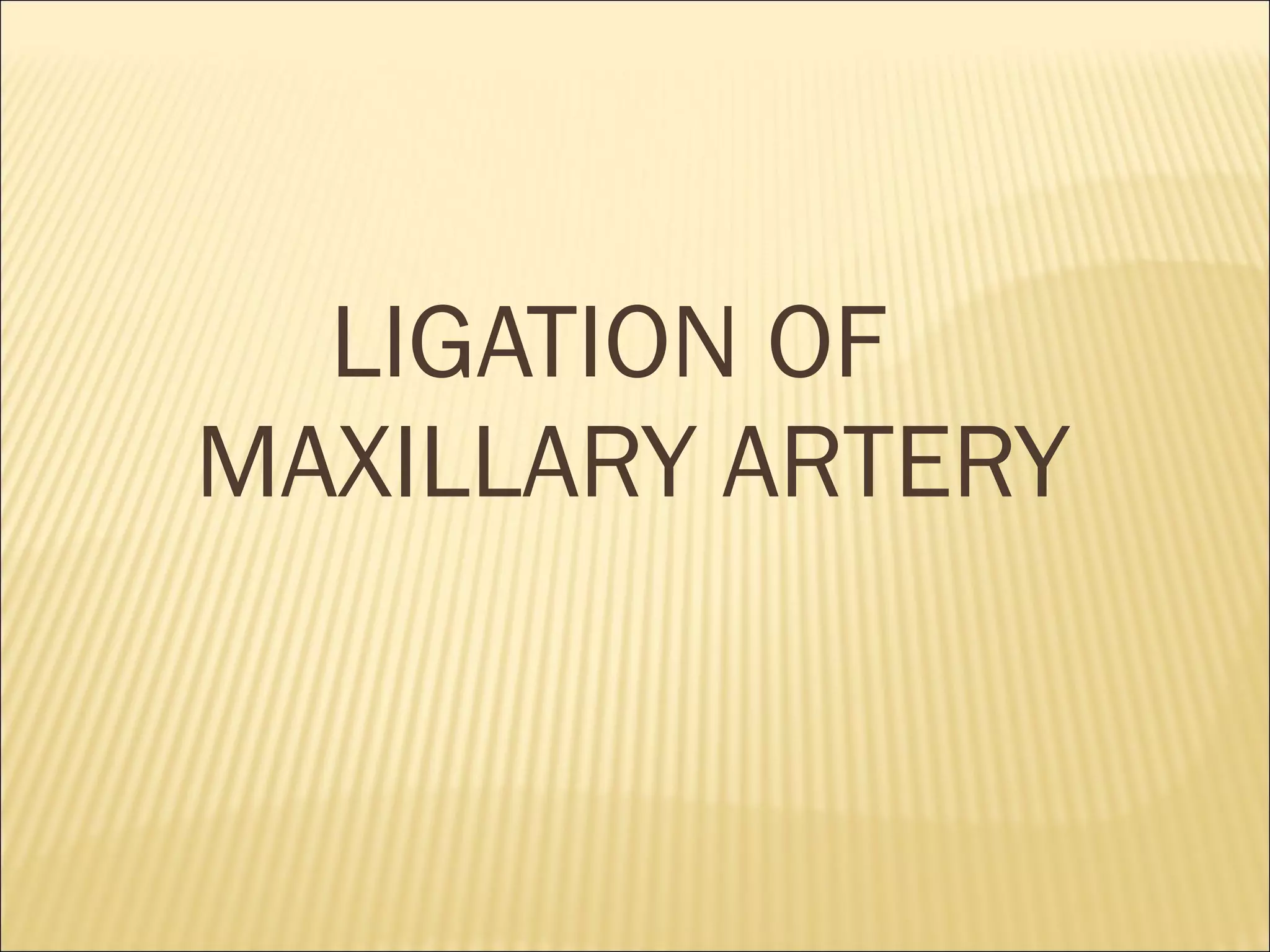 VESSEL ligation | PPT