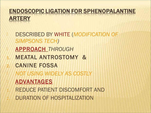 VESSEL ligation | PPT