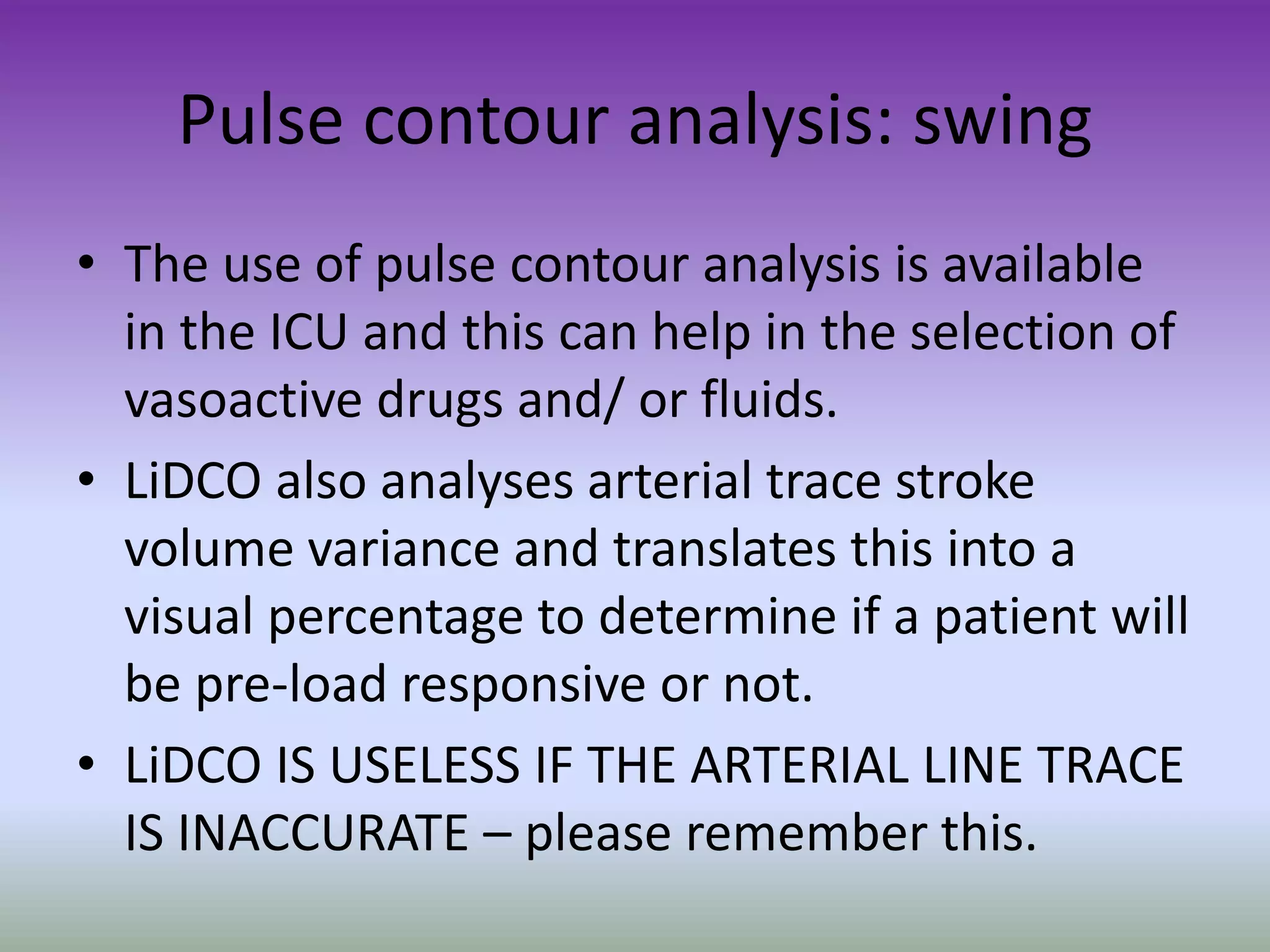 Arterial line analysis | PPTX