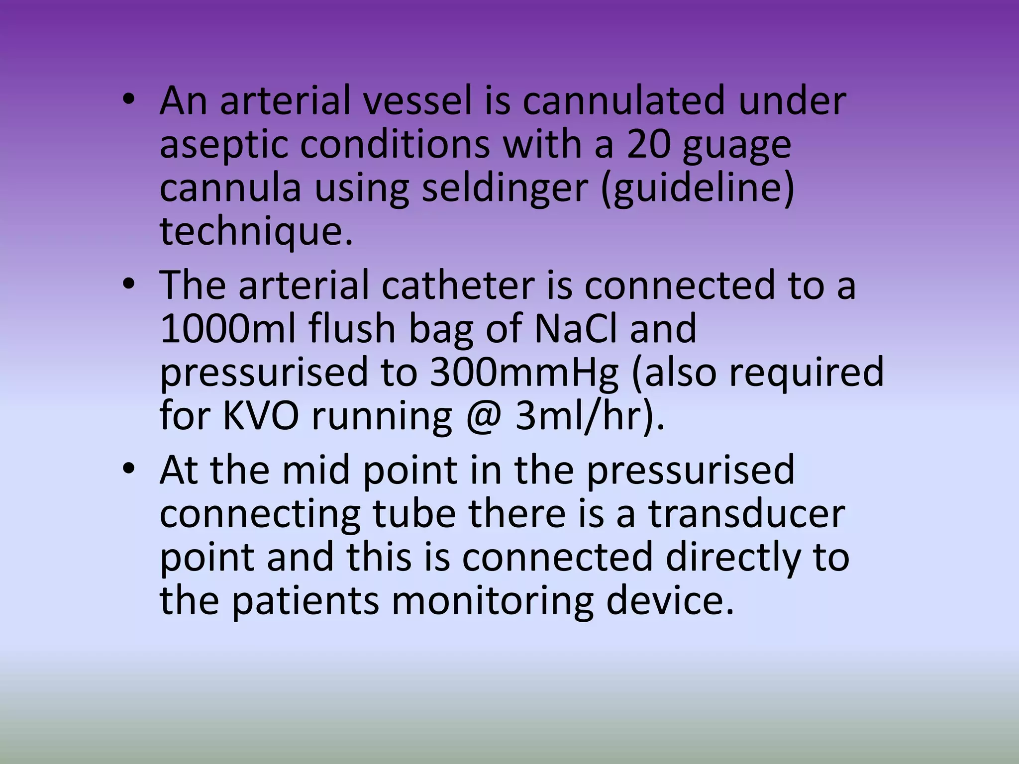Arterial line analysis | PPTX