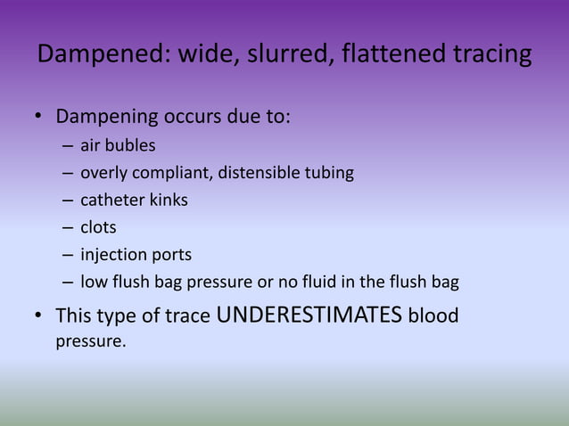 Arterial Line Analysis Ppt