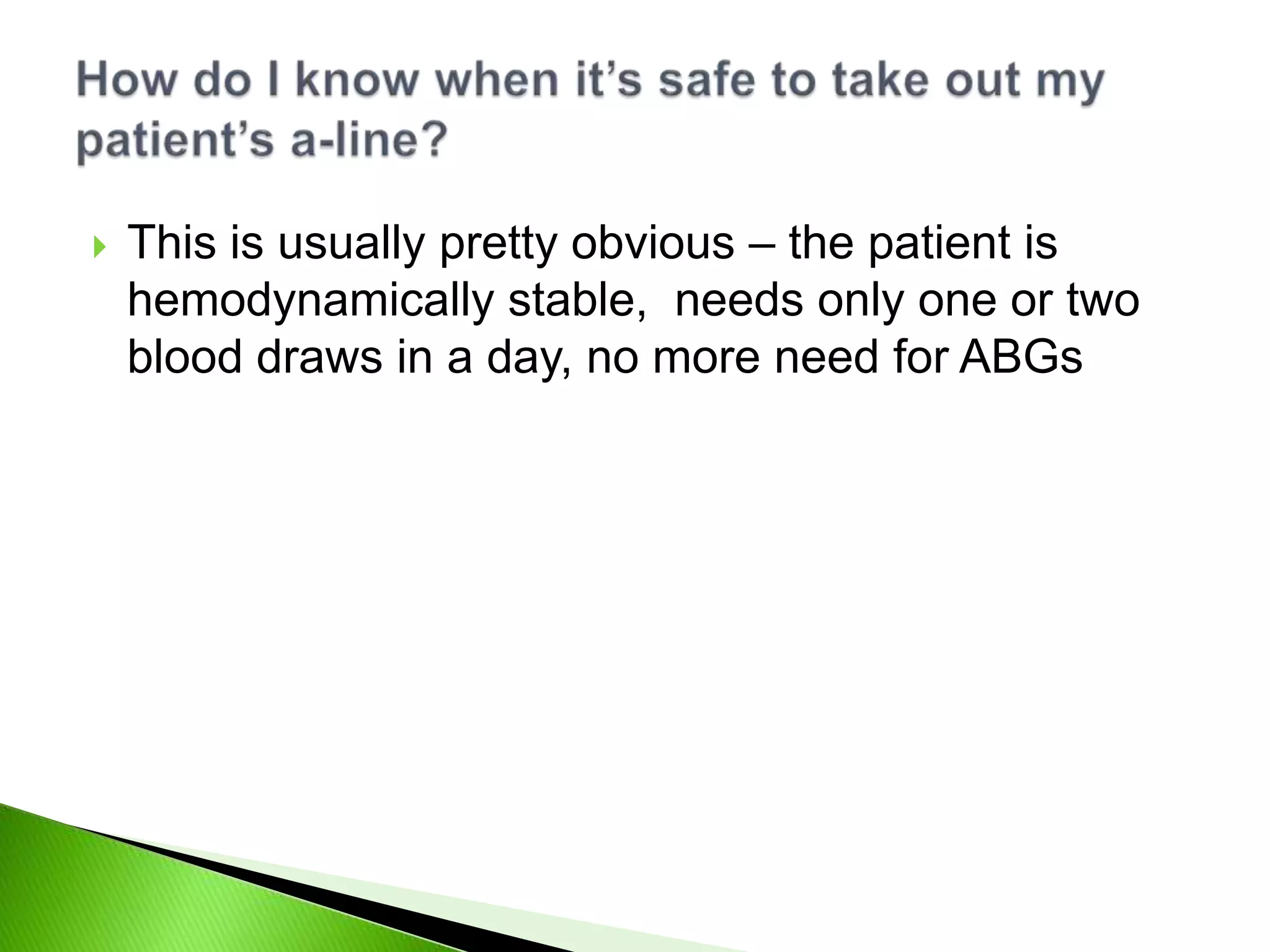 Arterial line insertion | PPTX