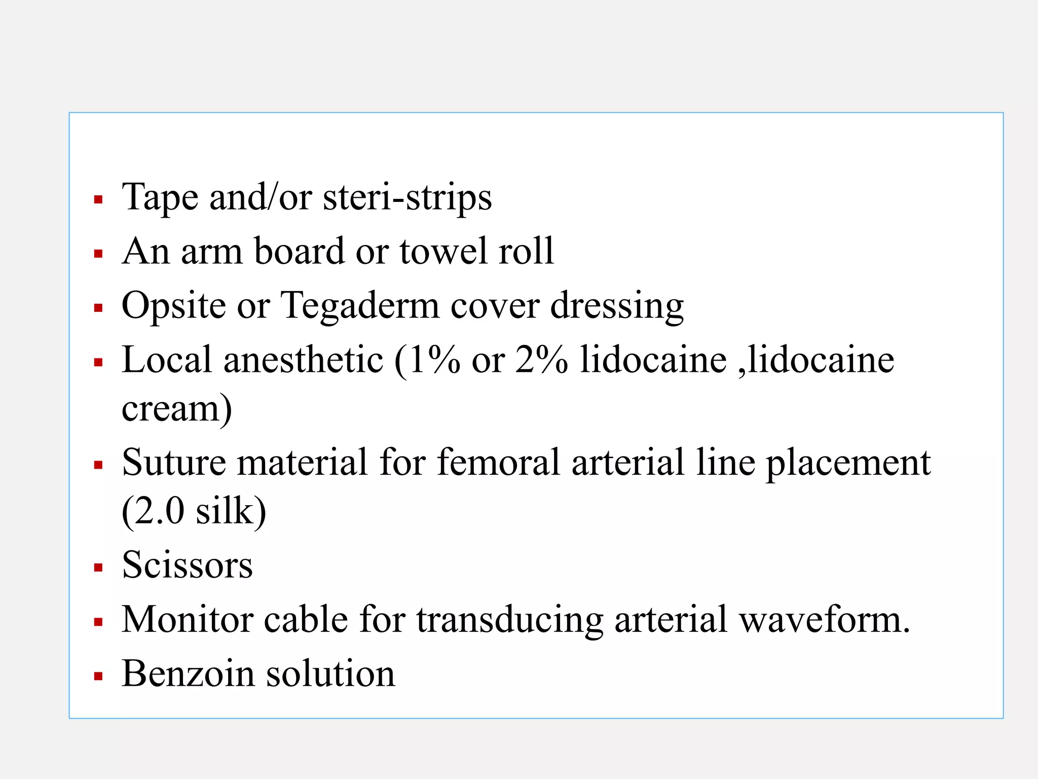 Arterial lines by Dr.Tinku Joseph | PPTX