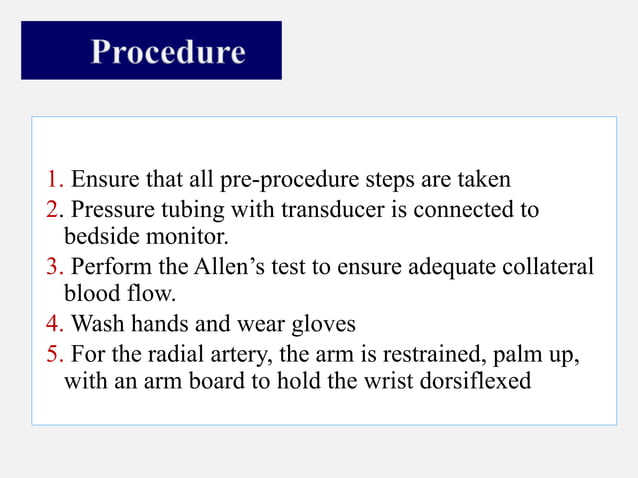 Arterial lines by Dr.Tinku Joseph | PPTX | First Aid | Injuries