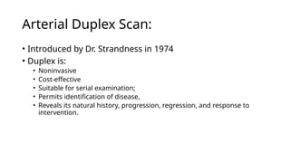 Arterial Physiologic Assessment & Arterial Duplex Scan.pptx
