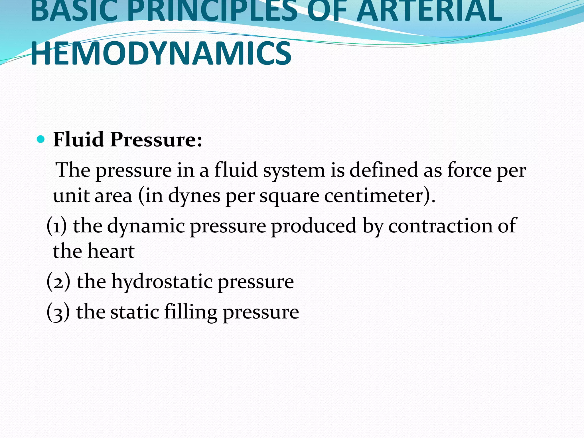 Arterial physiology | PPTX