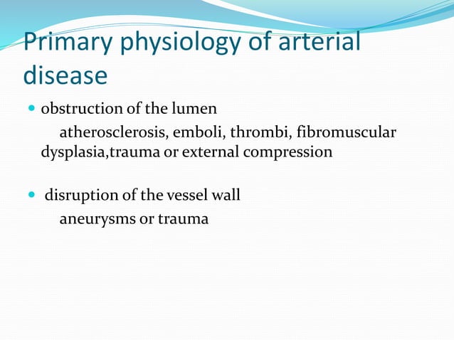 Arterial physiology | PPT