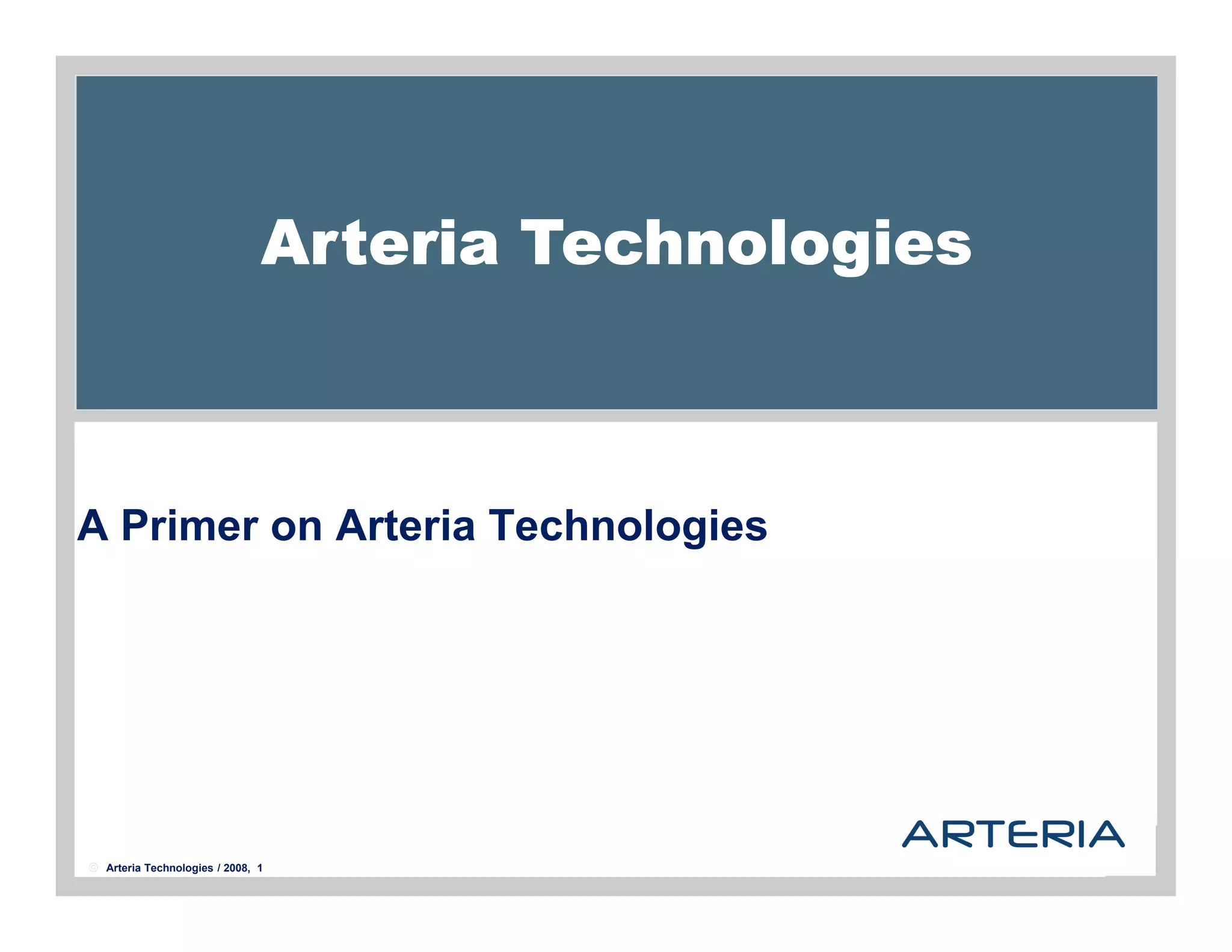 Arteria Profile | PDF