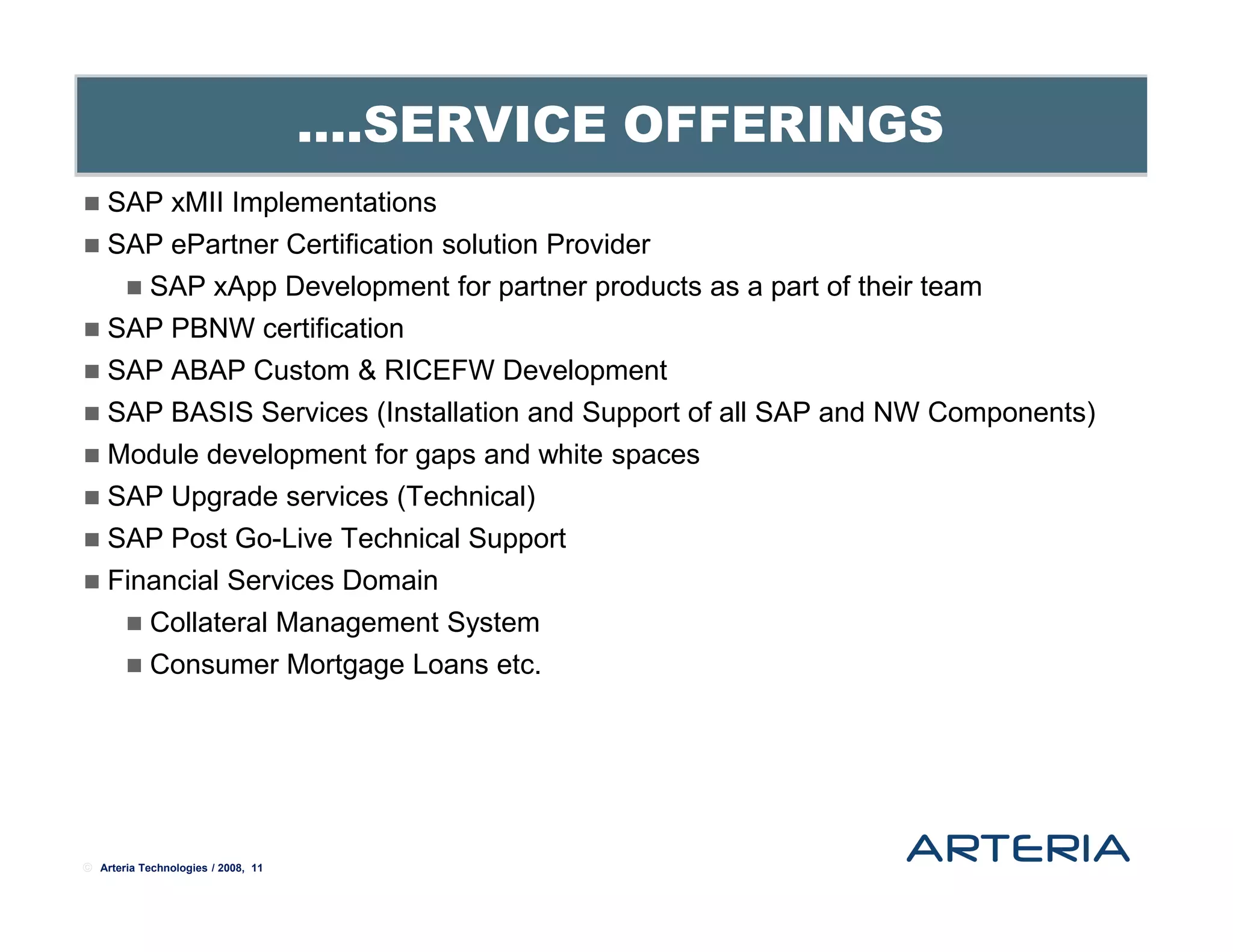 Arteria Profile | PDF