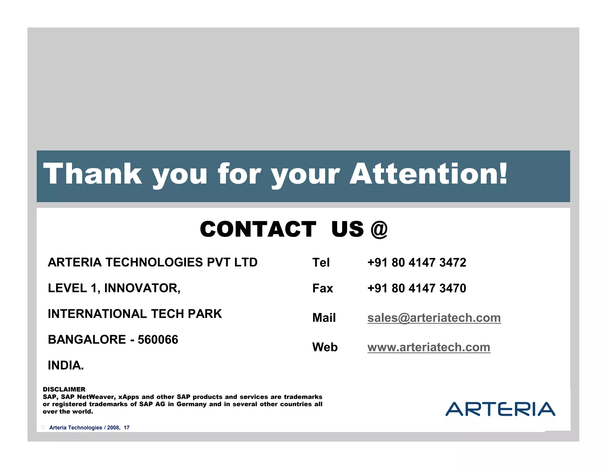 Arteria Profile | PDF