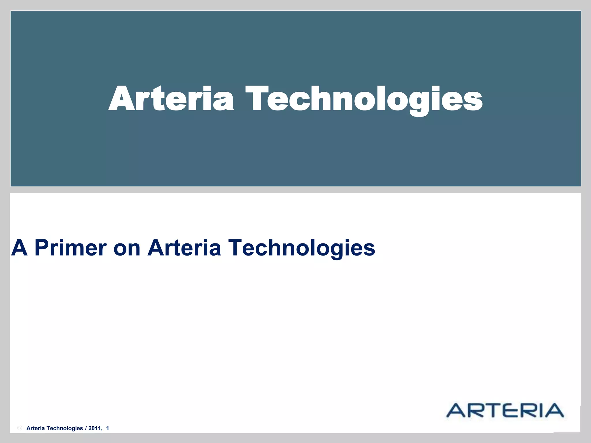 Arteria Technologies - Company profile | PDF | Computing | Technology & Computing