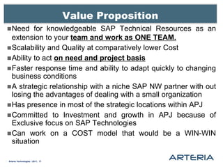 Arteria Technologies - Company profile | PDF