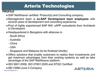 Arteria Technologies - Company profile | PDF | Computing | Technology & Computing