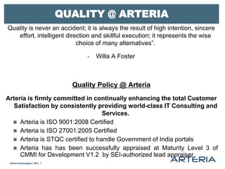 Arteria Technologies - Company profile | PDF | Computing | Technology & Computing