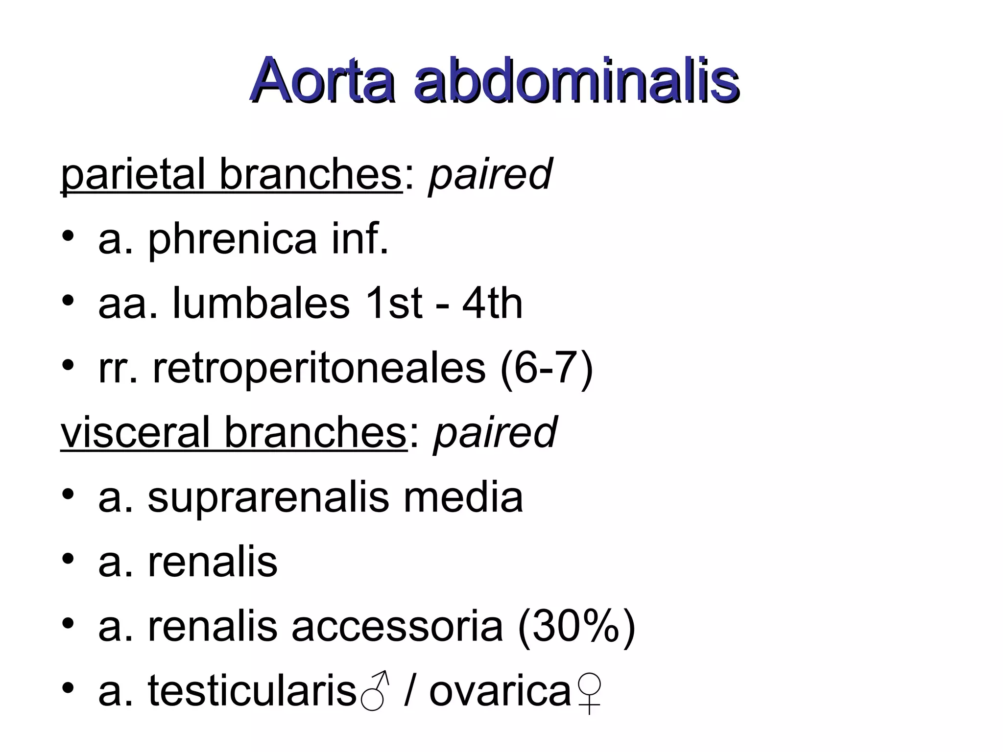 Arteries of human body - Arterije tela | PPT