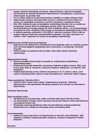 Arterijska hipertenzija i moždani udar | PDF
