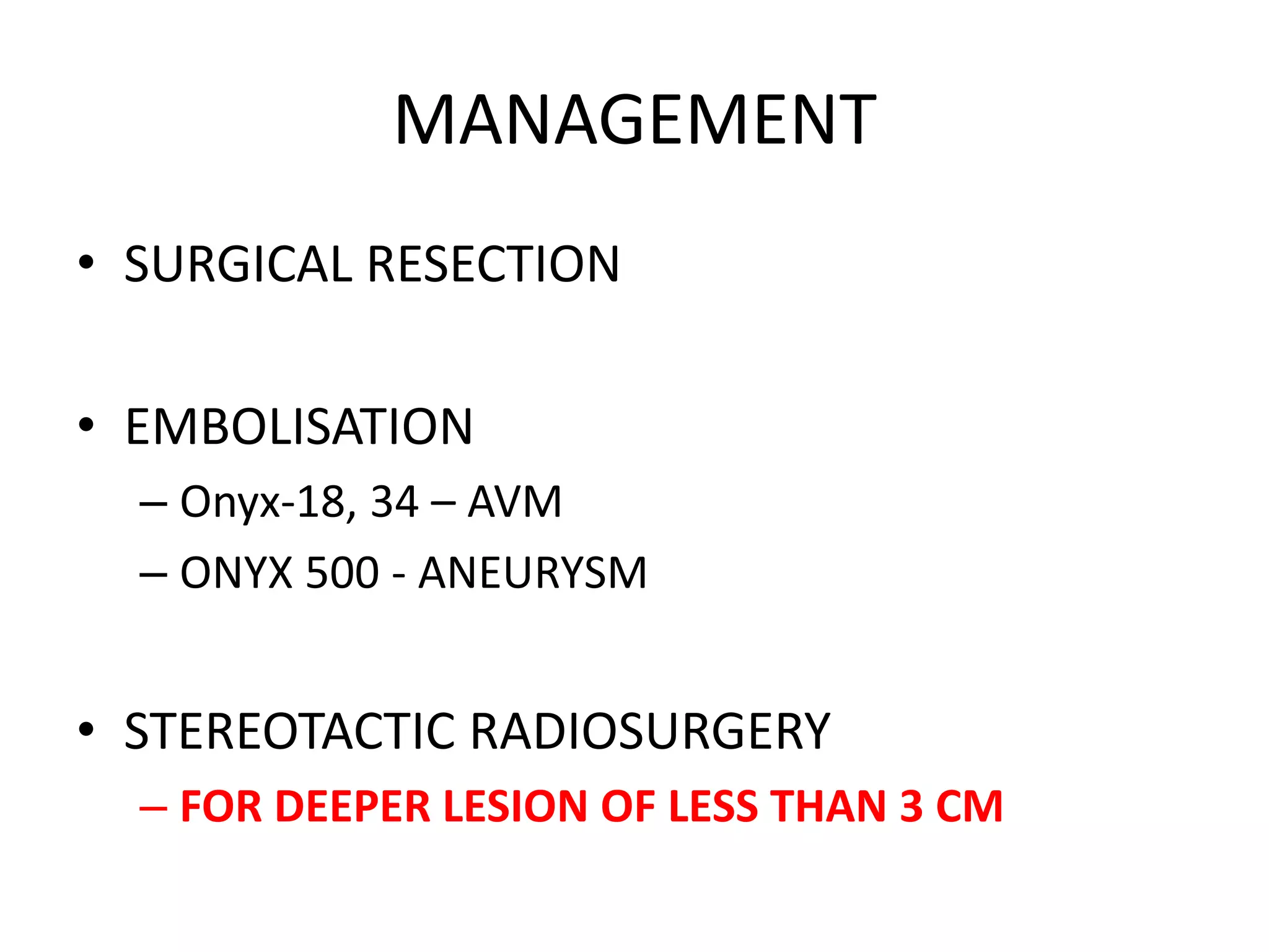 Arterio venous malformation(avm) | PPTX