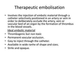 Arteriography and interventional radiology | PPTX
