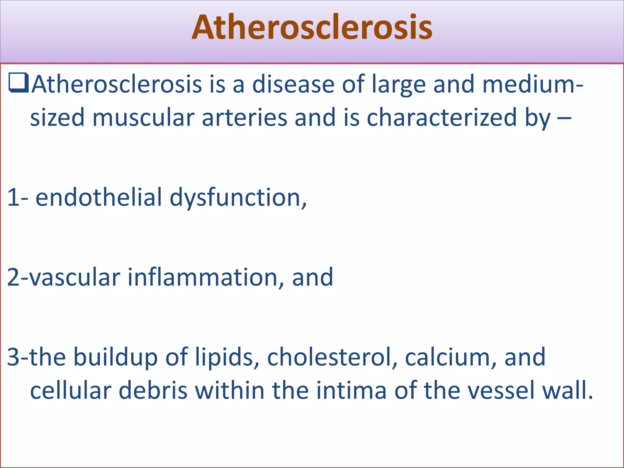 Arteriosclerosis and venous disease | PPTX