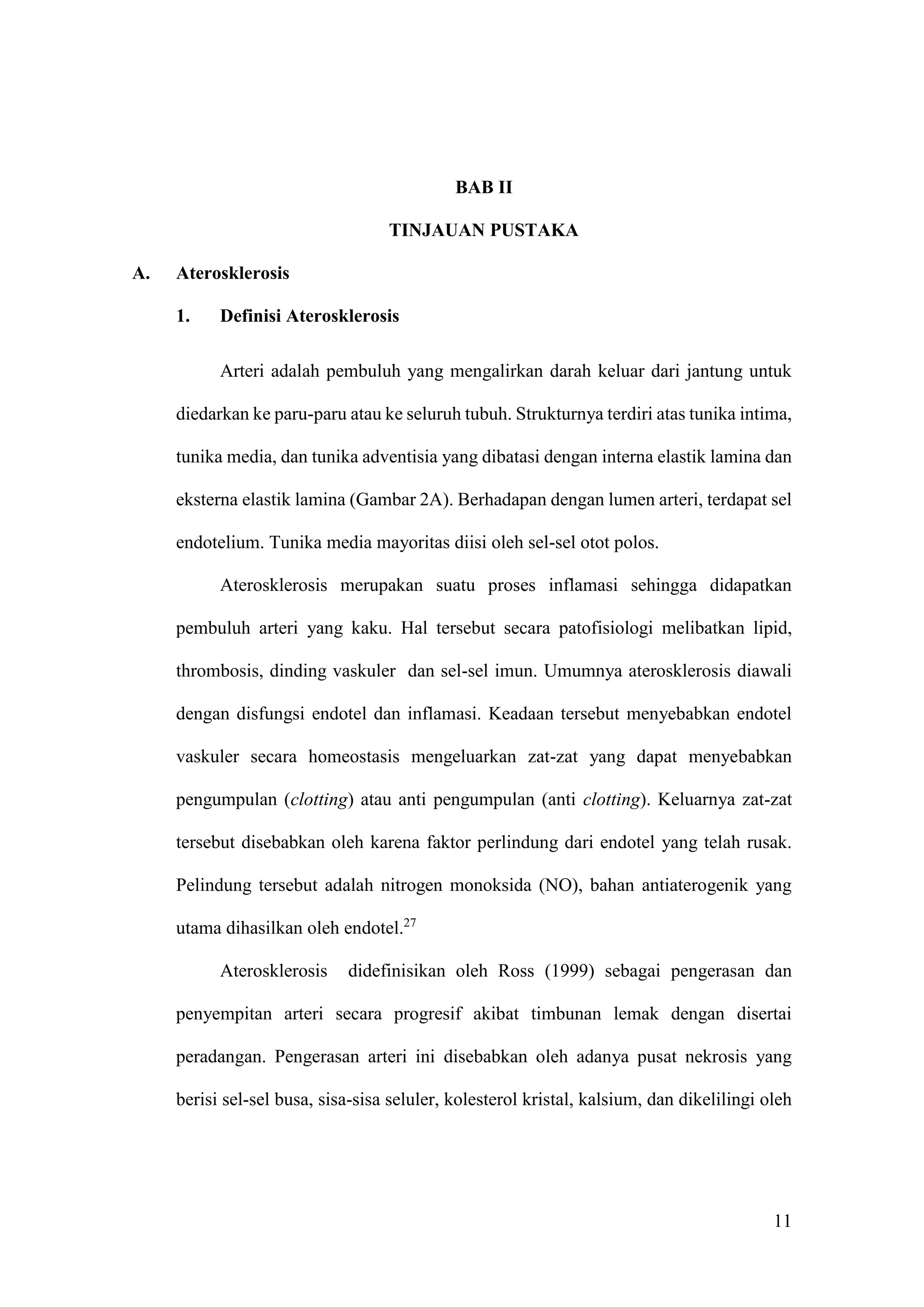 definisi arteriosklerosis pada pembuluh darah arteri | PDF