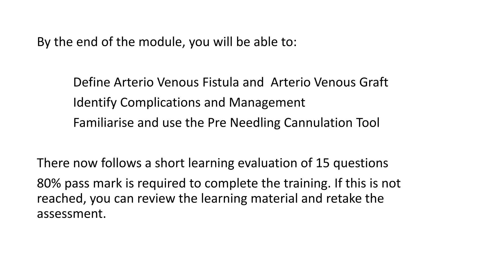 Arterio venous fistula - Reg Lagaac (Cambridge) | PPTX