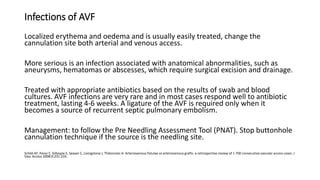Arterio venous fistula - Reg Lagaac (Cambridge) | PPTX