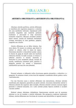 Arterita obliteranta | PDF