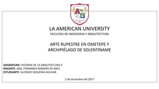 Arte rupestre Ometepe - Solentiname | PDF