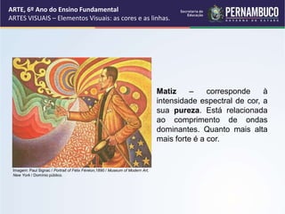 ARTES VISUAIS – Elementos Visuais as cores e as linhas.ppt