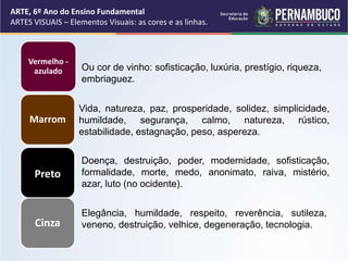 ARTES VISUAIS – Elementos Visuais as cores e as linhas.ppt