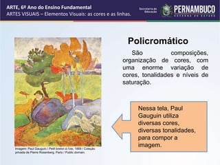 ARTES VISUAIS – Elementos Visuais as cores e as linhas.ppt