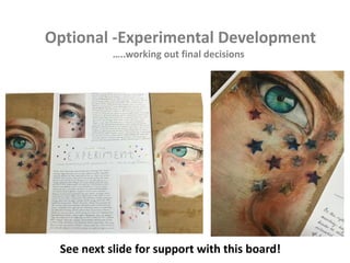 Art exam project example and guide through the boards | PPTX