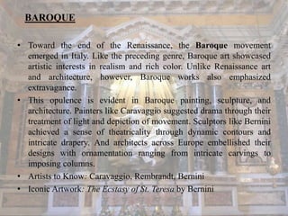 Baroque art and art movements | PPTX