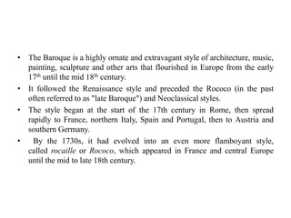 Baroque art and art movements | PPTX