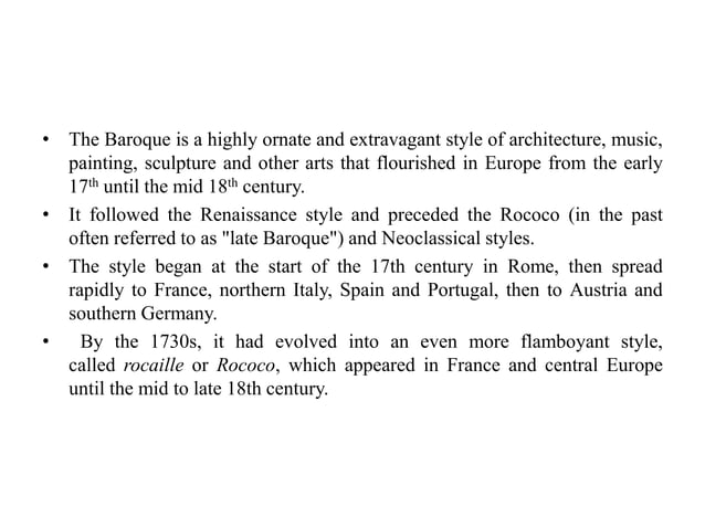 Baroque art and art movements | PPTX