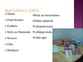 After school Project - masks | PPTX