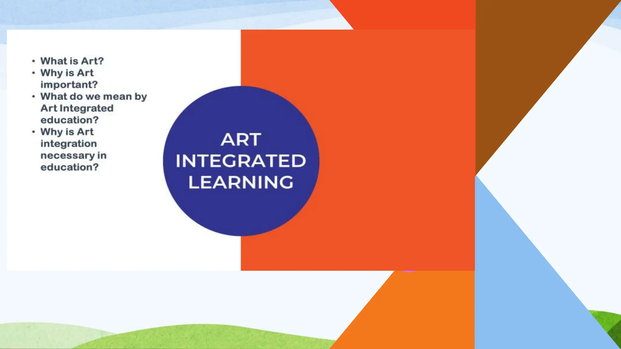 ART integrated learning .PPT art as a medium to teach and learn. | PPTX
