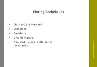 Food Plating: https://www.facebook.com/delhindra/ | PDF