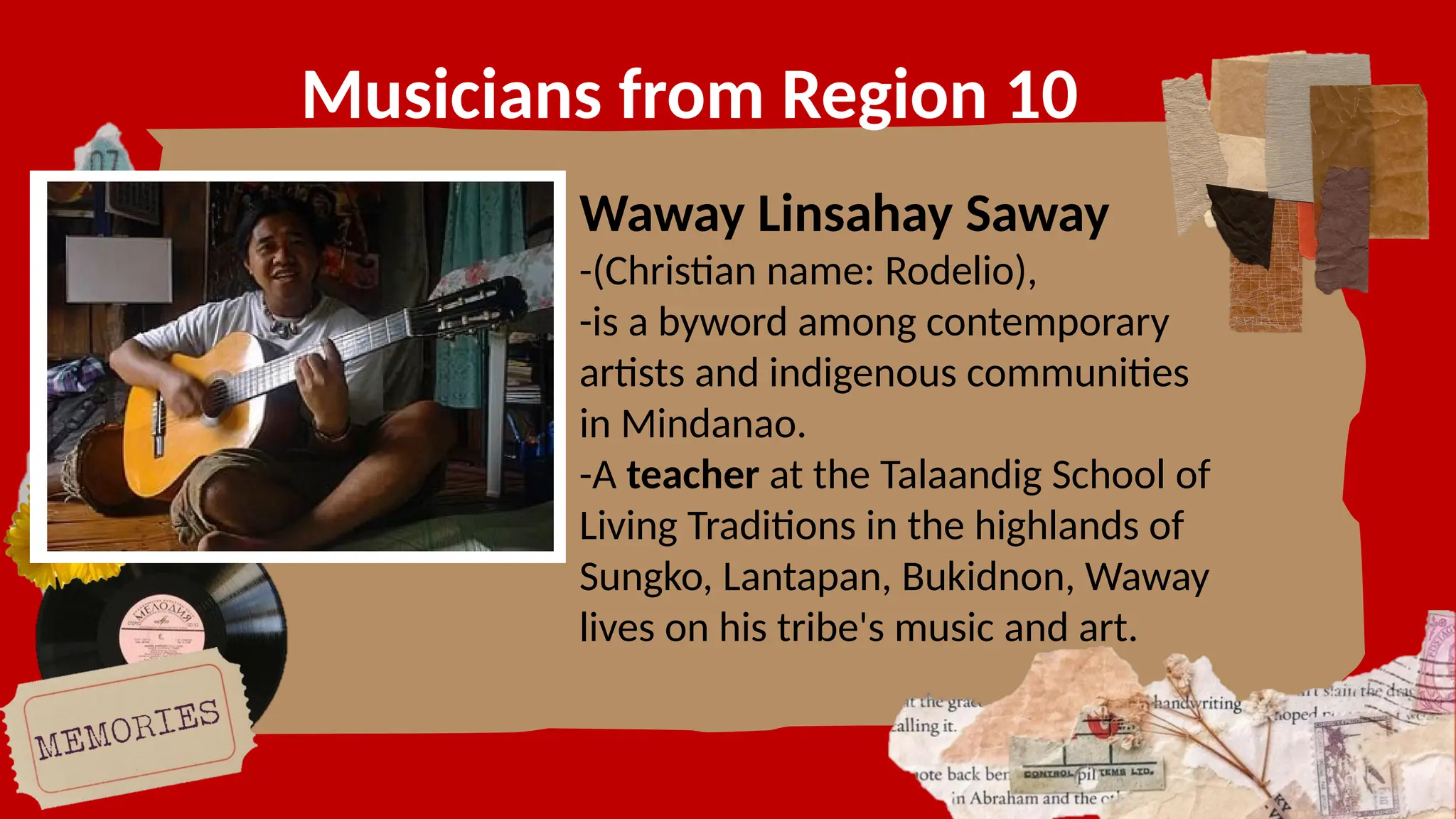 ART FORMS FROM REGION 10 Module 5. Arts from Region 10 - Grade 11 ...