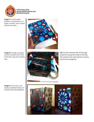 Islamic Stained Glass Circuit Lampbox Lesson Tutorial | PDF | Painting ...