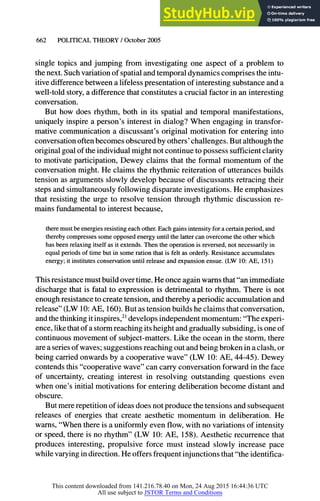 Artful Discussion John Dewey S Classroom As A Model Of Deliberative Association | PDF