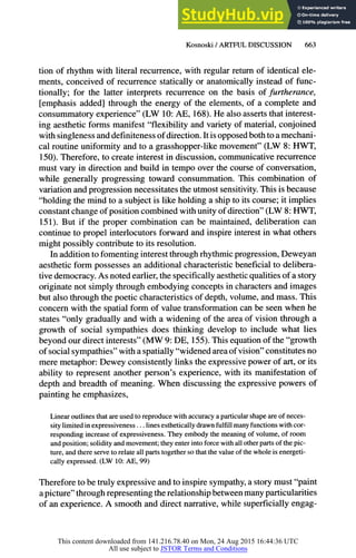Artful Discussion John Dewey S Classroom As A Model Of Deliberative Association | PDF