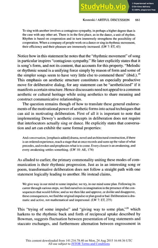 Artful Discussion John Dewey S Classroom As A Model Of Deliberative Association | PDF